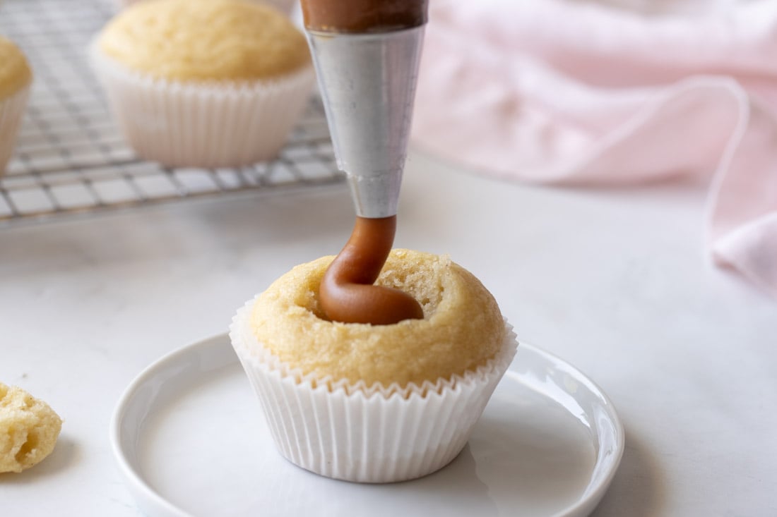 Thick and Gooey Caramel Filling for Cakes, Cupcakes and More | Chef Janet